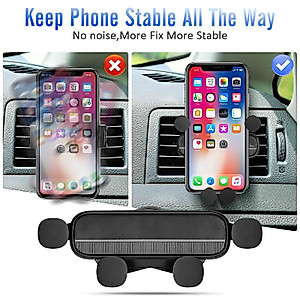 Phone for Car Phone Holder [Upgraded Design] Mini Phone Holder Car for iPhone/Smartphone Air Vent Clip Auto Lock Car Cell Phone Holder Cradle for Realme C15 Qualcomm Edition
