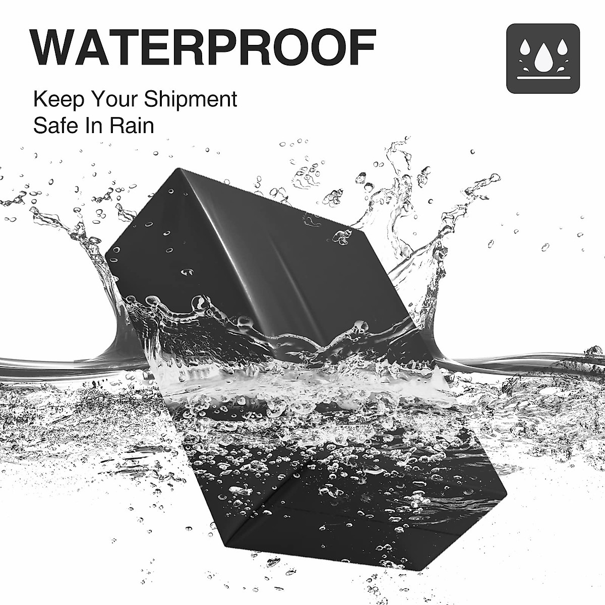 UCGOU Poly Mailers 14.5x19 Inch Black 100 Pack Large Shipping Bags #7 Strong Thick Mailing Envelopes Self Sealing Adhesive Waterproof and Tear Proof Boutique Packaging Postal for Clothing