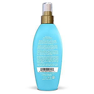 OGX Argan Oil of Morocco Hair-Texturizing Sea Salt Spray, Curl-Defining Leave-In Hair Styling Mist for Tousled Beach Waves and Textured Hold, Paraben-Free, Sulfate Surfactants-Free, 6 fl oz