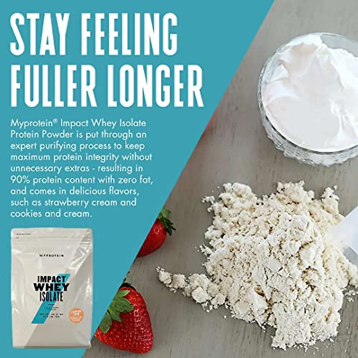 Myprotein Impact Whey Isolate Protein Powder (Strawberry, 5.5 Pound (Pack of 1))