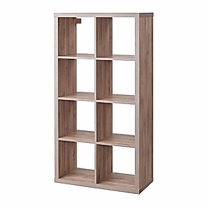 IKEA Kallax 2x4 Shelf Unit Walnut Effect Light Gray 103.601.34