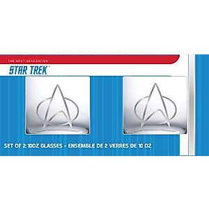 Star Trek: The Next Generation - Collectible Whiskey Glasses - Set of 2 Glasses (10 oz.)