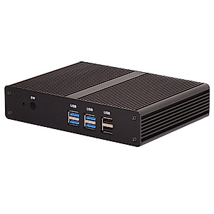 HUNSN Fanless Mini PC, Desktop Computer, HTPC, Kodi Box, Intel Core I5 4200Y / 4300Y, Windows 11 or Linux Ubuntu, BM05, VGA, HDMI, LAN, 4 x USB3.0, 2 x USB2.0, 8G RAM, 128G SSD