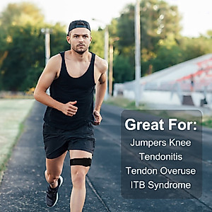 supregear IT Band Strap, Adjustable Iliotibial, Knee, Thigh, Hip & ITB Syndrome Compression Wrap Support, Breathable Patellar Tendonitis and Osgood Schlatters Stabilizer Brace for Men and Women