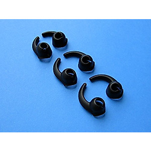 6pcs: 3 Pairs S/M/L (B) Left and Right Side Ear Stabilizers Helper Eartips Compatible with Jaybird Bluebuds X Earphones Headphones