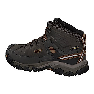 KEEN Men's Targhee 3 Mid Height Waterproof Hiking Boots, Black Olive/Golden Brown, 11.5
