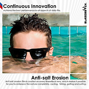 BLAZERBUCK Polycarbonate Replacement Lenses for BOSE Tenor BMD0010 Sunglasses - HD Clear Anti-Blue Light