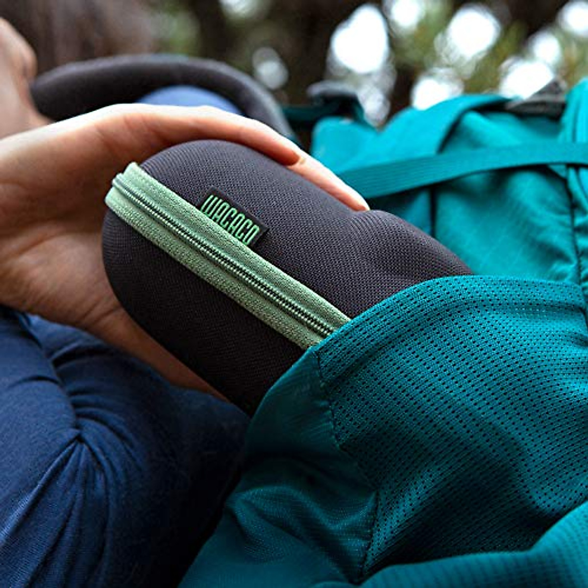 WACACO Nanopresso Portable Espresso Maker Bundled with Protective Case, Upgrade Version of Minipresso, Mini Travel Coffee Machine, Perfect for Camping, Travel and Office (Elements Moss Green)