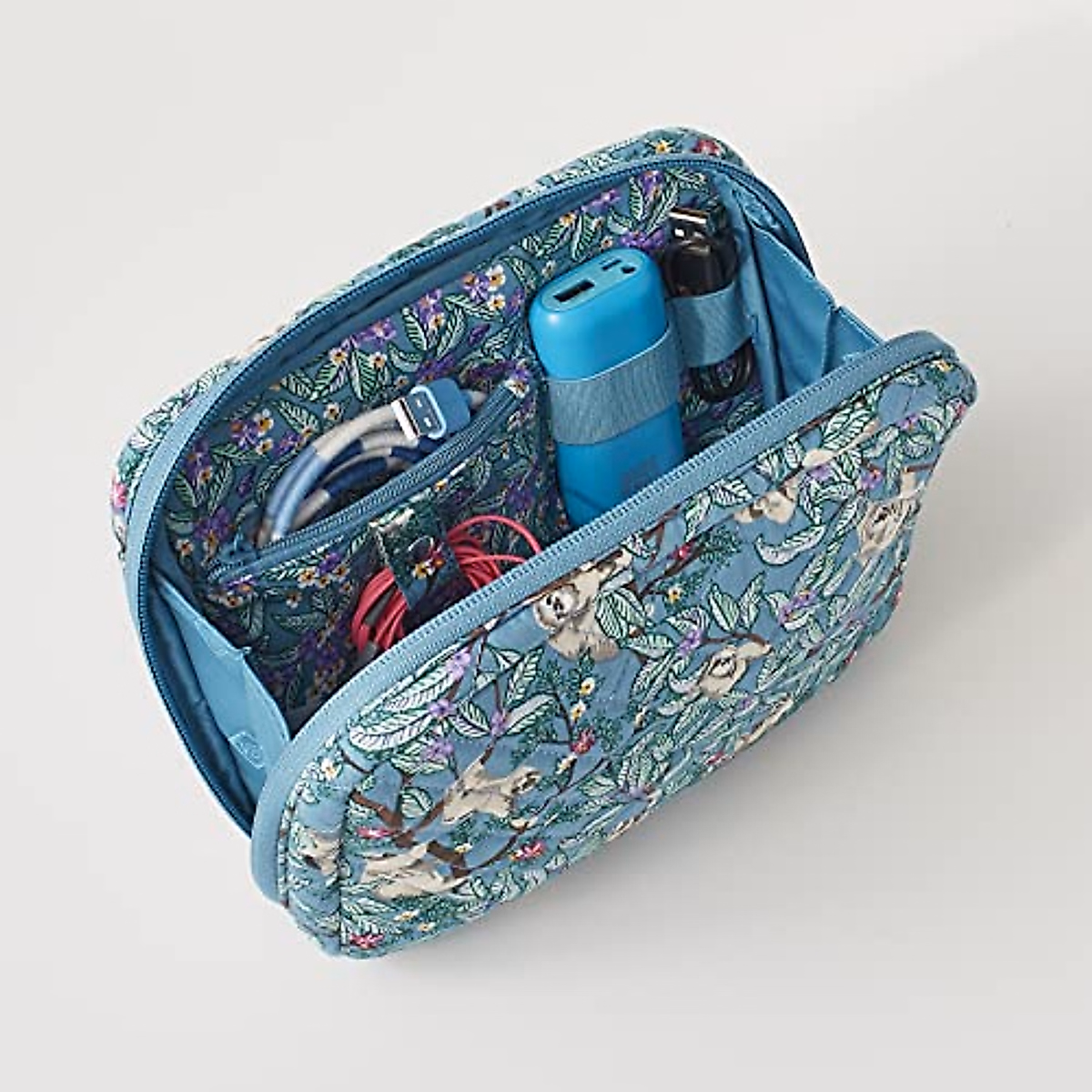 Vera Bradley Women's Cotton Cord Organizer, Cloud Vine Multi - Recycled Cotton, One Size