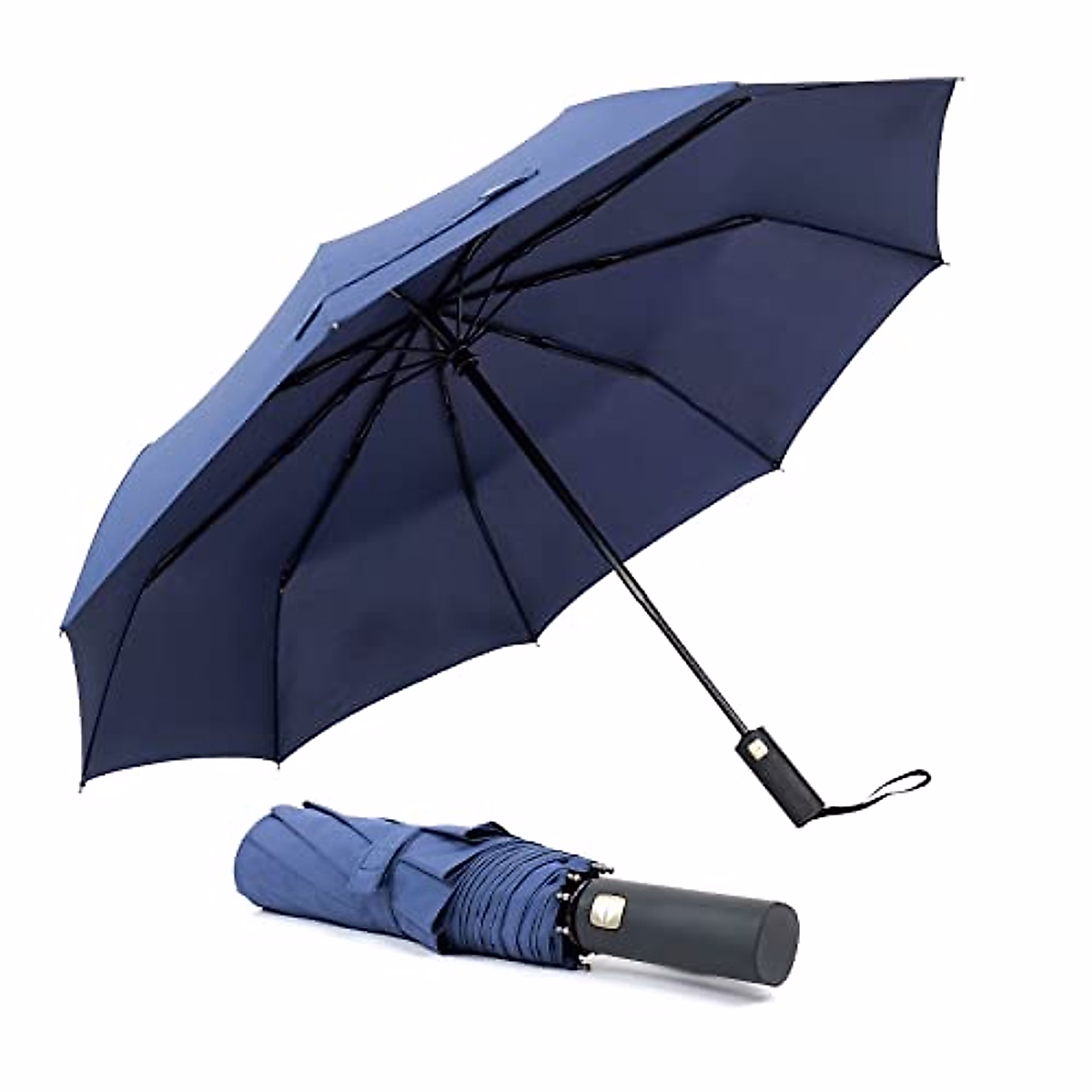 LFLFWY Windproof Umbrella - Compact Travel Umbrella with Anti-Rebound Design, Automatic Open and Close, Folding Umbrella for Men and Women