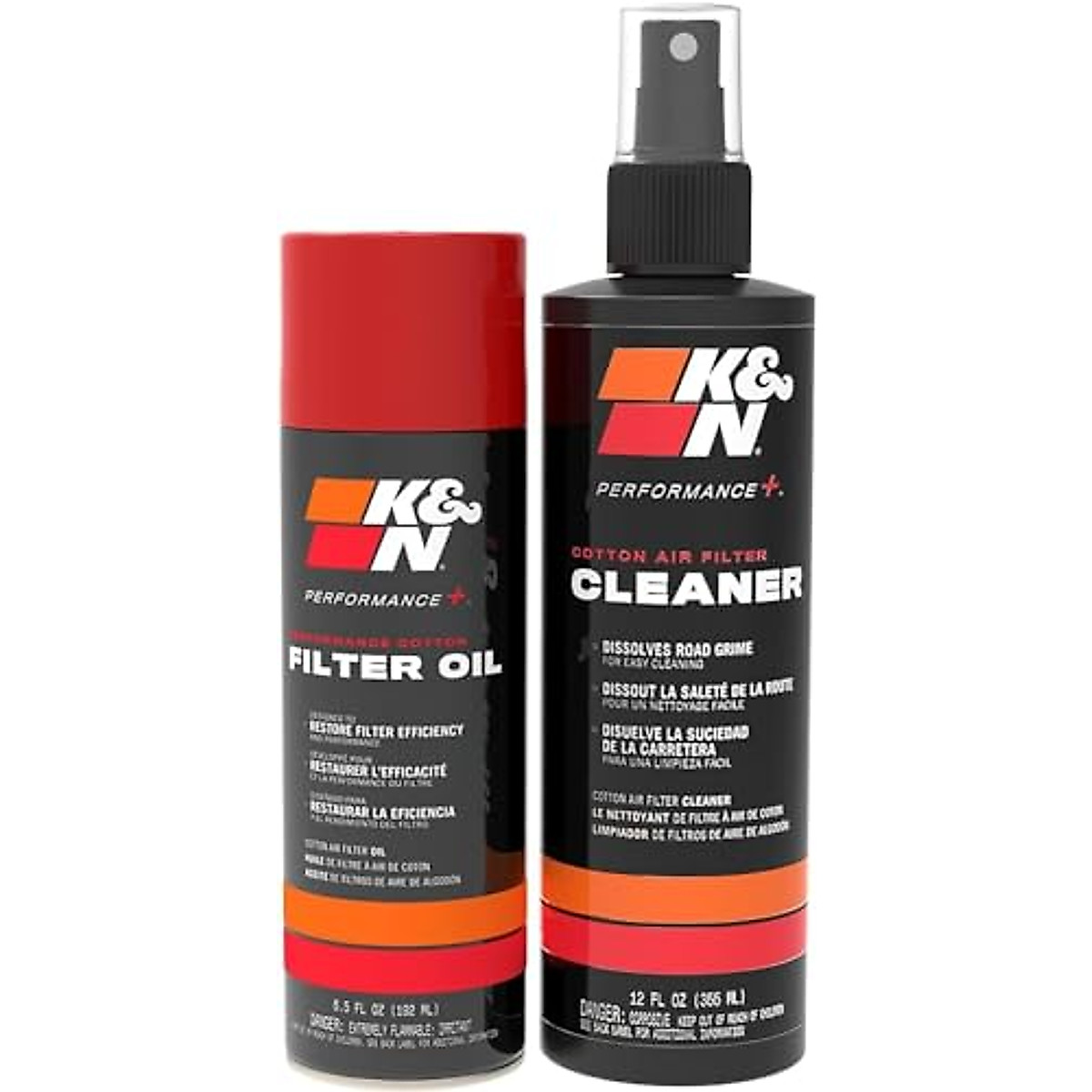 K&N Air Filter Cleaning Kit: Aerosol Filter Cleaner and Oil Kit; Restores Engine Air Filter Performance; Service Kit-99-5000, Multi