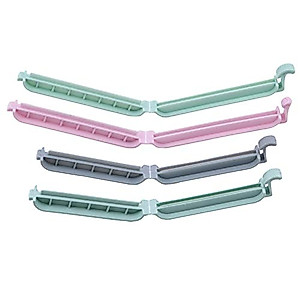 SOURBA 12 Pcs Food Storage Clips Sealing Clips Plastic Kitchen Freezer Bag Clips