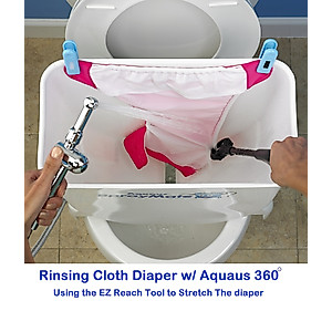 Aquaus SprayMate & Aquaus 360 Premium Diaper Sprayer for Toilet Bundle (ABS Polymer Sprayer)