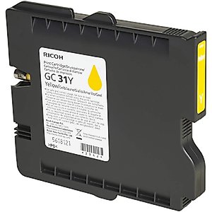 Ricoh 405691 Yellow Ink Print Cartridge Type GC31Y