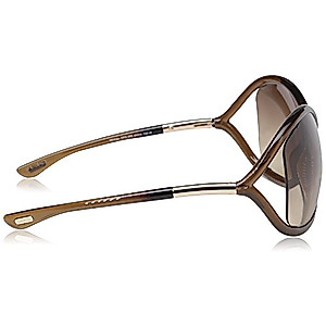 Tom Ford Women's FT0009 Sunglasses, Brown