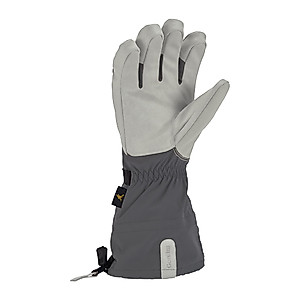 Gordini Women's Standard Elias Gauntlet Glove, Gunmetal Light Grey, Large