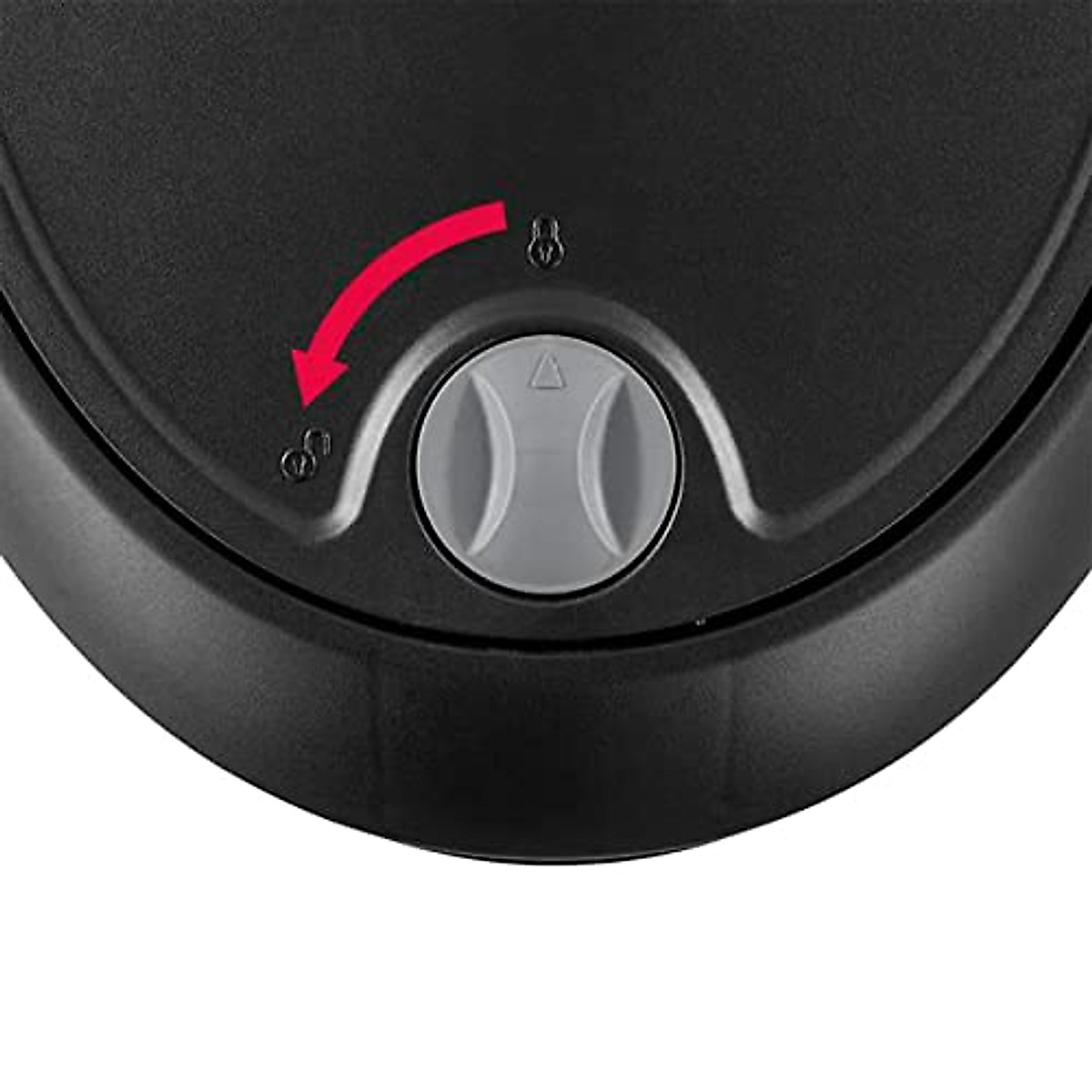 Sterilite 12.6 Gallon Hands Free Home Kitchen Wastebasket Trashcan with Locking Lid and Step On Pedal, Black, 6 Pack