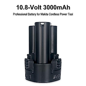 Biswaye 2Pack 3.0Ah 10.8V BL1014 Battery Replacement for Makita 10.8V-12V Max Lithium ion Battery BL1013 194550-6 194551-4 195332-9 CL100DW DF330D FD01ZW