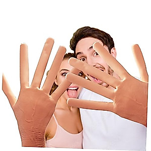 DOITOOL 1 Pair Cosplay Glove Halloween Costume Gloves hot Dog Scary Party Props Gothic Gloves Party Costume Gloves Halloween Costume Accessory Full Finger Gloves Halloween Gloves