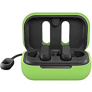 Silicone Case Replacement for Skullcandy Dime True Wireless Earbuds, Silicone Protective Skin Sleeve Accessory (Glow Green)