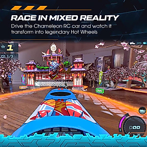 Hot Wheels Rift Rally - Mixed Reality Driving Game - 140+ Legendary Hot Wheels - Multiple Game Modes - Customizable In-home Track - For PS 4/5, iPhone, iPad (Chameleon RC Supercar Standard Edition)