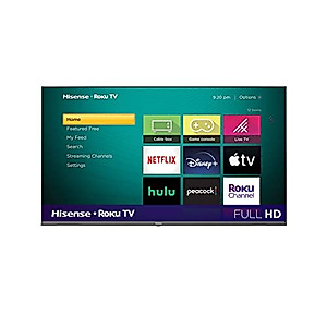 Hisense 43H4030F3 43-Inch Full HD Smart TV Includes Wall Mount (No TV Leg Stands) 2020 Model (Renewed)