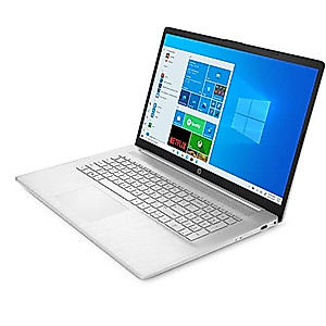 HP Laptop 17-cn0006cy 17.3" HD+ Touchscreen Display, Intel Core i3-1125G4, Intel UHD Graphics, 8GB RAM, 512GB SSD, Wi-Fi and Bluetooth, Natural Silver (Renewed)