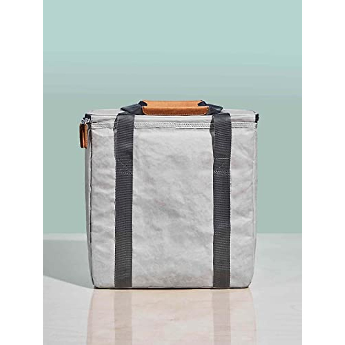 Insulated Travel Cooler Bag – Out of the Woods Dolphin Cooler – Vegan Picnic Bag/Cooler Tote with Zippered Body & Front Pocket – Sustainable Soft Side Cooler Bag with Strap