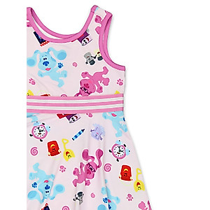 Blue's Clues & You Baby Toddler Girls Fit and Flare Ultra Soft Dress (24 Months, Baby Pink)