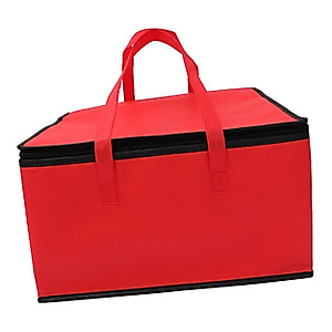 ifundom 4pcs Seafood Storage Bag Insulated Pizza Bag Cooler Bags Insulated Hot Bag Shopping Cart Bags for Groceries Insulated Lunch Bag Non-woven Fabric Insulation Warm Rice