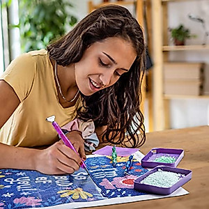 AOEUSLL 5d Diamond Painting Pen with Diamond Painting Trays, Diamond Painting Accessories, Diamond Pen, Diamond Art Pens, Diamond Art Accessories and Tools (24pcs)