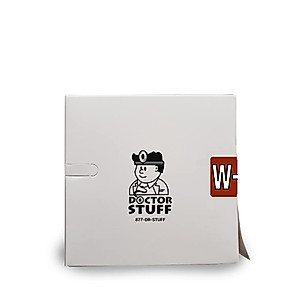 Doctor Stuff - File Folder Labels, Alphabet Letter W, Datafile - AL8720 Series Compatible Alpha Stickers, Brown, 15/16" x 1-1/4", 500/Roll