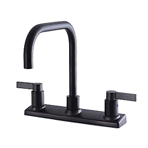 Kingston Brass FB2145NDL NuvoFusion 8" Centerset Kitchen Faucet, Oil Rubbed Bronze