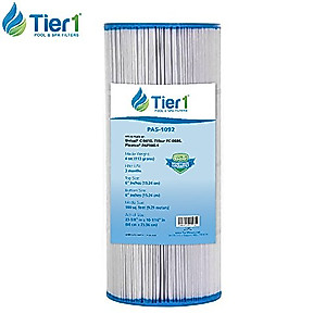 Tier1 Pool & Spa Filter Cartridge | Replacement for Pentair R173215, Clean & Clear 100, Pleatco PAP100-4, Unicel C-9410, FC-0686 and More | 100 sq ft Pleated Fabric Filter Media