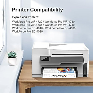 802XL 802 Ink Cartridges Remanufactured Replacement for Epson 802XL Ink Cartridges Combo Pack for Epson 802XL T802 Use for Epson Workforce Pro WF-4730 WF-4740 WF-4720 WF-4734 EC-4020 EC-4030 (4 Pack)