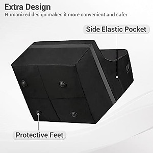 ProFaster Car Seat Travel Bag - Padded, Comfortable, Durable, Roomy Gate Check Carseat Cover Backpack Fits 3-in-1，Convertible, Booster & Infant Car Seats for Airplane, Airport, Gray