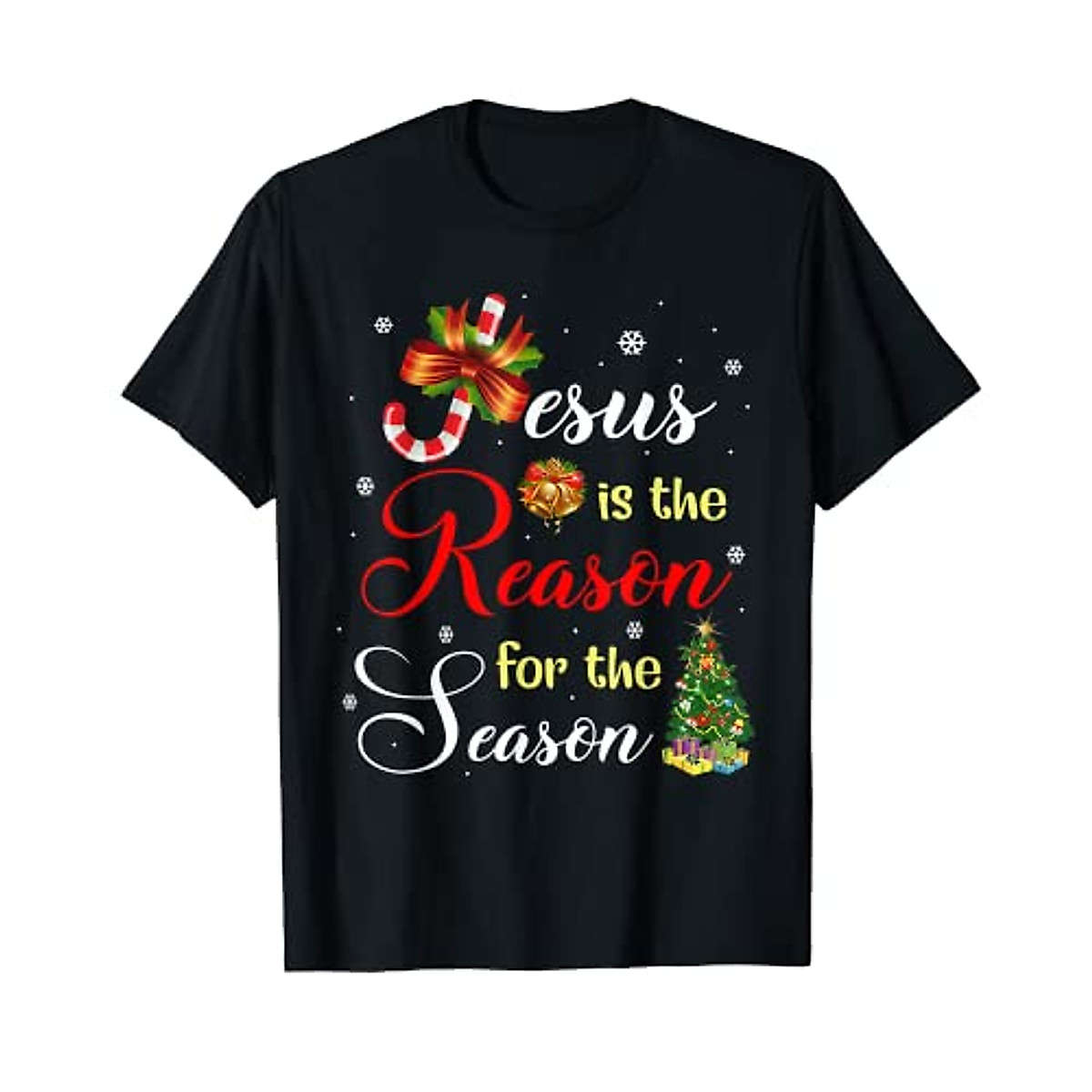 Christian Jesus The Reason Christmas Stocking Stuffer Gifts T-Shirt