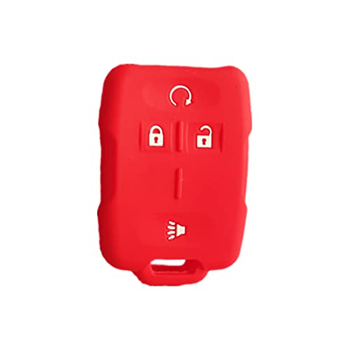 Smart Key Fob Cover Remote Case Keyless Protector Jacket for Chevrolet Silverado Colorado M3N32337100 13577770 13577771 GMC Sierra Yukon Cadillac (Red)
