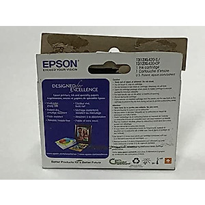 Epson T312XL220 Claria Photo HD Cyan High Capacity Cartridge Ink & T312XL420 Claria Photo HD Yellow High Capacity Cartridge Ink