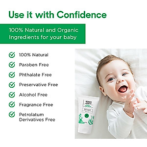Heaven on Earth- 100% Natural and enriched with organic ingredients Diaper Rash Cream, Free of Phtalate, Paraben, Parfum, 100% Plant Based Diaper Rash Cream, 2,6 Oz