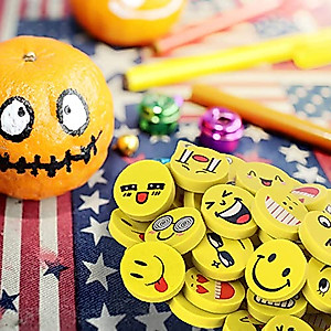 Mr. Pen- Erasers, Pack of 64, Smiley Eraser, Pencil Erasers, Erasers for Kids, School Supplies, Mini Eraser Pencil for Students, Fun Eraser, Cute Erasers, Eraser for School, Prizes for Kids Classroom