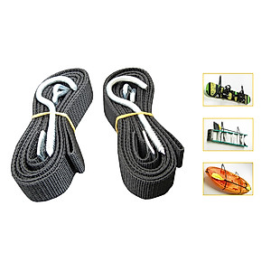 FITOOL Kayak Storage System, Canoes Wall Rack Holders, Adjustable Storage Straps Garage Hangers, 100LBS(45KGS) Weight Capacity, Skiing Board, Ladder, Canoes, Kayak Wall Mount Storage System