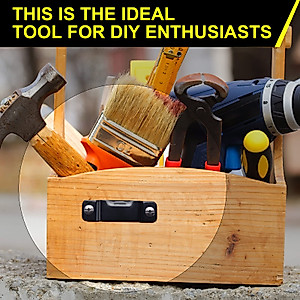 Small Metal Tape Measure Holder Clip Measuring Tape Belt Holder Occidental Tape Tool Tape Measure Belt Clip Tape Holder for Tool Belt with Mounting Screw for Drill Leather Pocket Tool (8)