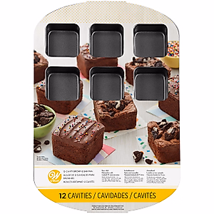 Wilton Brownie Bar Pan, 12-Cavity, Brownie Pan, Steel
