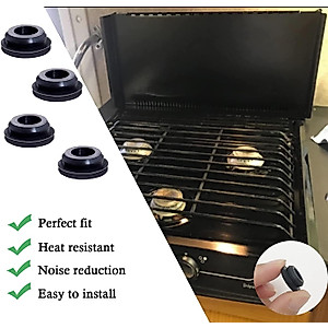HABIIID RV Stove Top Grommet Kit for Black Furnace Grommet Protective Rubber Grommet Assortment Kit Compatible with Magic Chef Stove Grates 16 Pcs