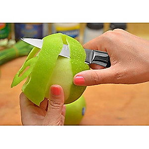 Kitory Paring Knife Fruit Knife Small Kitchen Knife 3.5 Inch 7Cr17MoV German High Carbon Stainless Steel for Fruit and Vegetable Carving Dicing Cutting Chopping Fruits Vegetables 2023 Gift