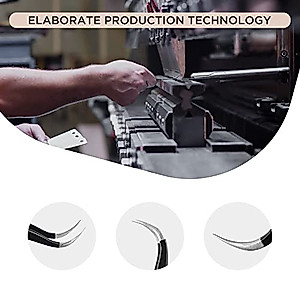 BEYELIAN Eyelash Extension Tweezers, Curved Tip Volume Lash Tweezers, Professional Lash Extension Tweezers, ESD-15