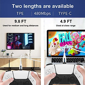 TAACOO USB C Charging Cable for Playstation 5 Controller, PS5 Controller Play and Charge Cable — 4.9FT