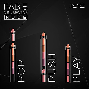 RENEE Fab 5 Nude 5-in-1 Lipstick, 7.5gm