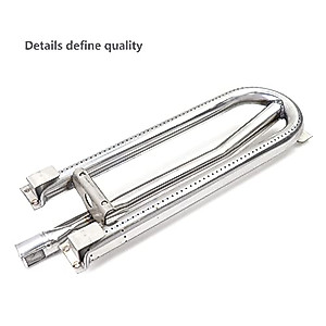 Derurizy 19 1/8" x 6" Gas Grill Burner Stainless Steel Replacement Parts for Brinkmann Charmglow 810-8905-S 810-8907-S and DCS 27DBQR, DCS 30 BGB30-BQR Gas Grill Models, BBQ Pipe Tube Accessories, 3 Pack